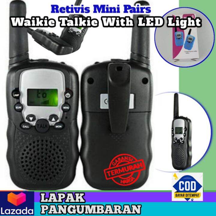 Retevis Mini Pairs Walkie Talkie with LED Light 1 Pairs untuk ...