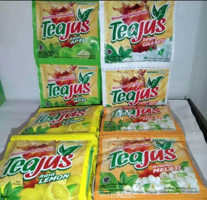 1 Renceng isi 10 Sachet Tea Jus/Gula Batu/Melati/Lemon/Apel/Madu ...