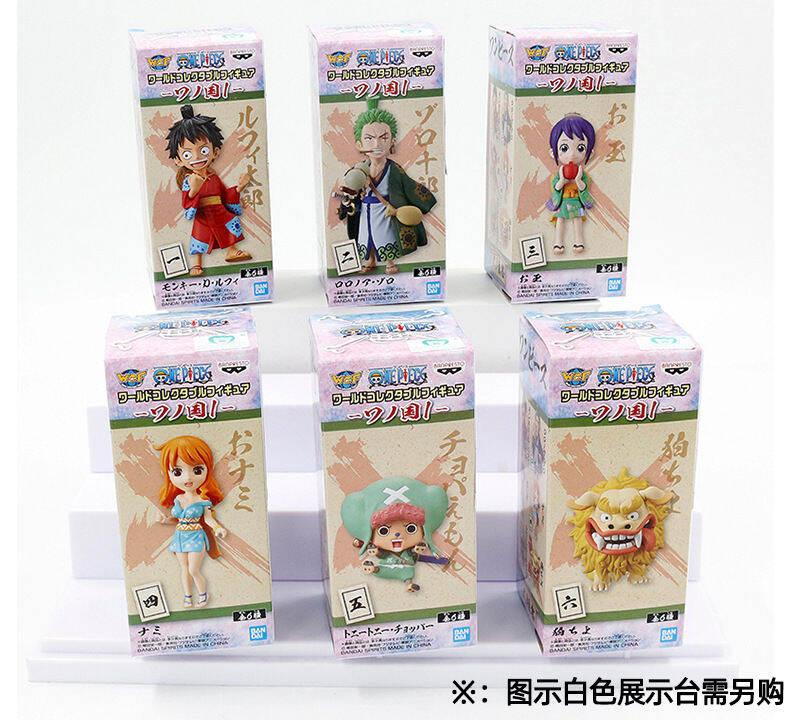 โมเดลวันพีช Set Wano Ver. OnePiece Luffy Zoro Nami Choper Tamako Koma ...