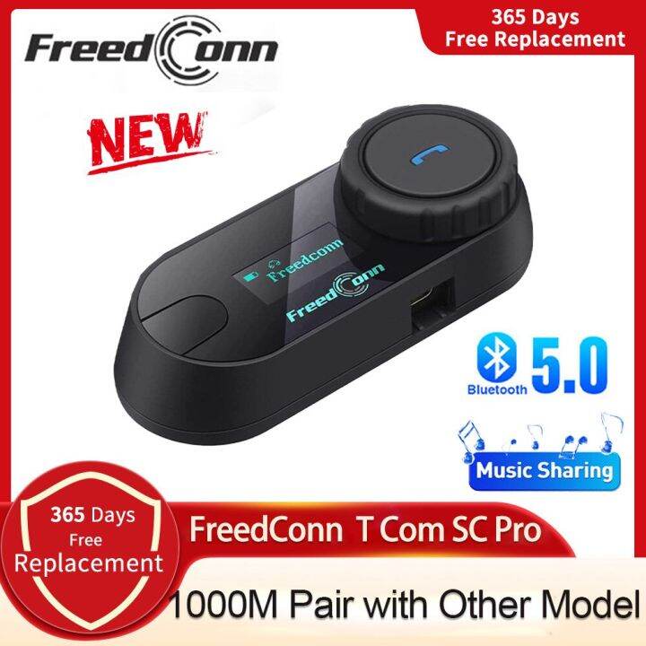 Freedconn T-COM SC หน้าจอ LCD วิทยุสื่อสาร Interphone แบบบลูทูธ Moto ...