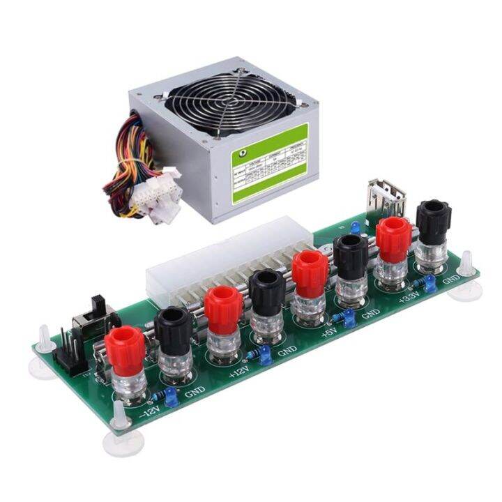1 ATX Benchtop Computer Power Supply Electric Circuit 24Pins Breakout ...