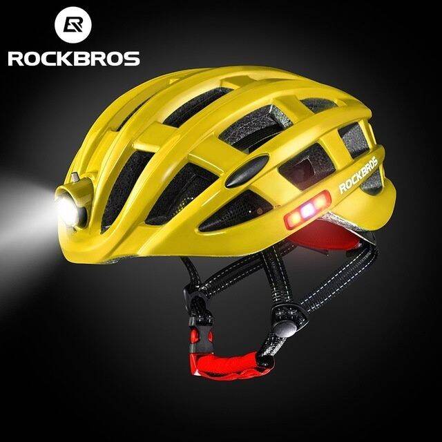 ROCKBROS Malam Keselamatan Berkendara Lampu Helm Sepeda Helm Sepeda ...