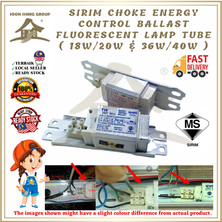 SIRIM CHOKE ENERGY CONTROL BALLAST FLUORESCENT LAMP TUBE /Lampu ...