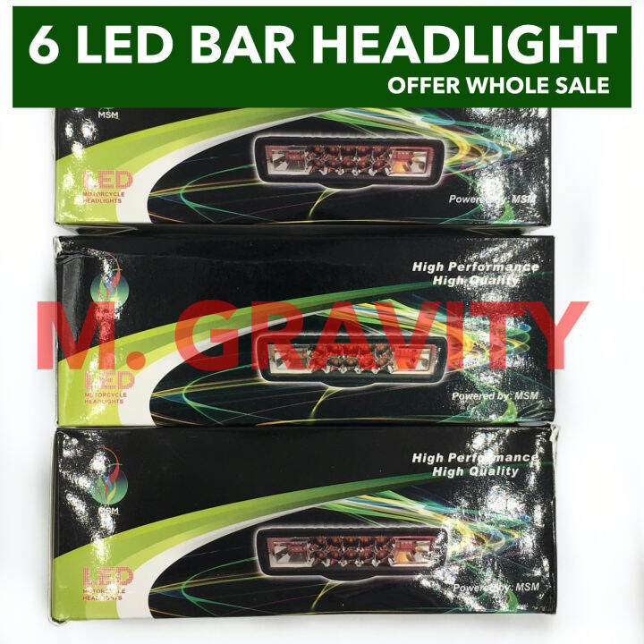 MSM 6 LED BAR headlight yellow light with white light MSM 4441 ...