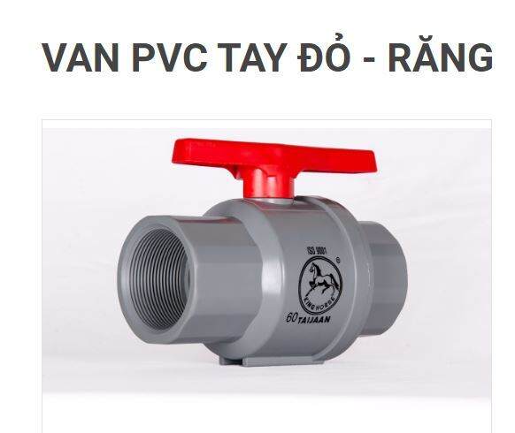 Van nhựa có răng, Khóa nhựa 2 đầu răng trong, Van răng PVC Ø34 Taijan ...