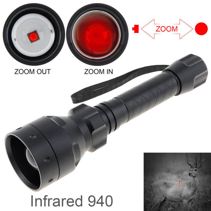SecurityIng IR 850nm 940nm Infrared Flashlight T50 T20 Waterproof ...