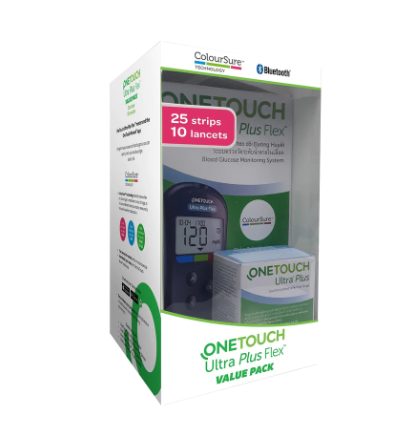 OneTouch Ultra Plus Flex Meter Blood Glucose Monitoring, 46% OFF