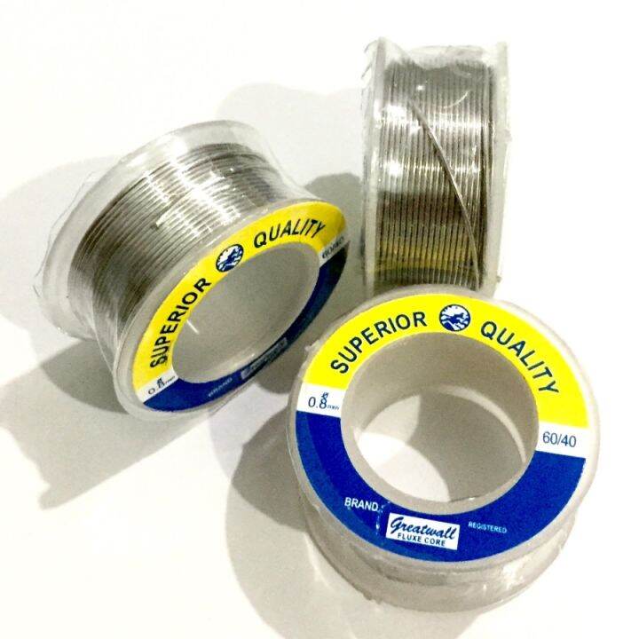 Timah Solder GREATWALL 1 Roll Kecil Dia 0.8mm 0.8 mm Grade 60/40 Fluxe ...