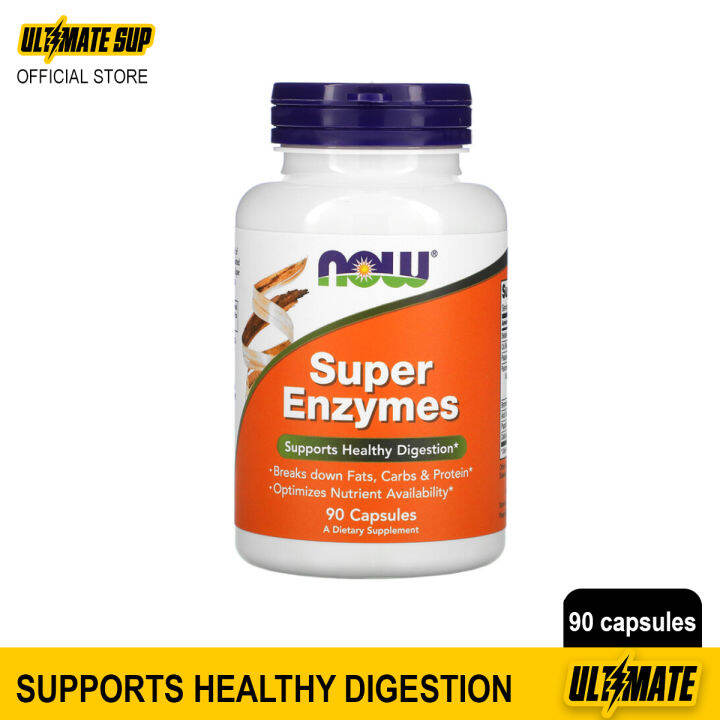 Now Foods, Super Enzymes, Digestive Enzyme, Probiotics, Carb, Protein ...