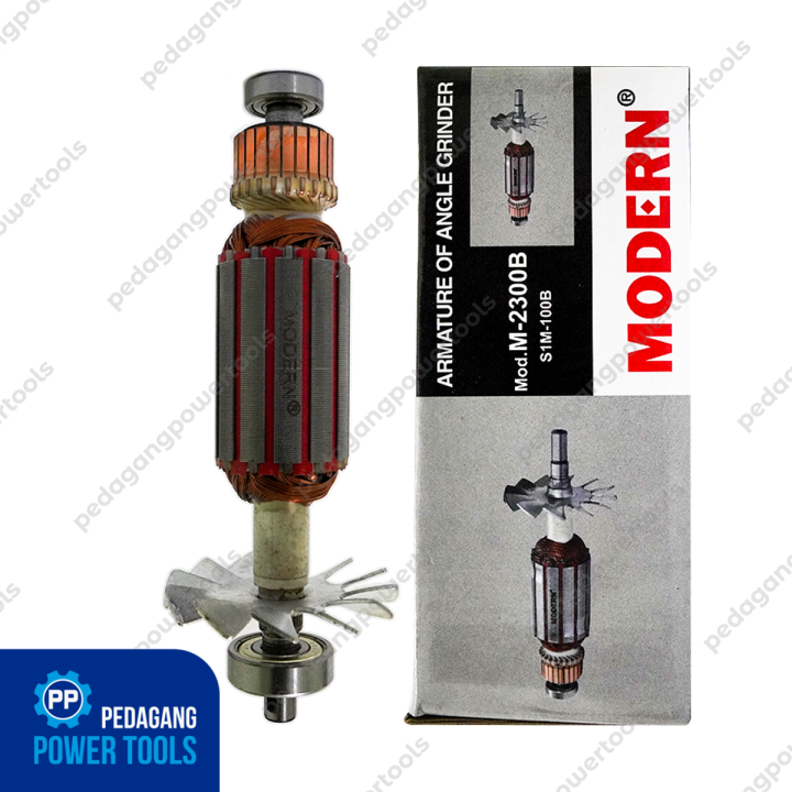 MODERN Armature 2300 SIM-100B Rotor Angker Mesin Gerinda Disc Grinder ...