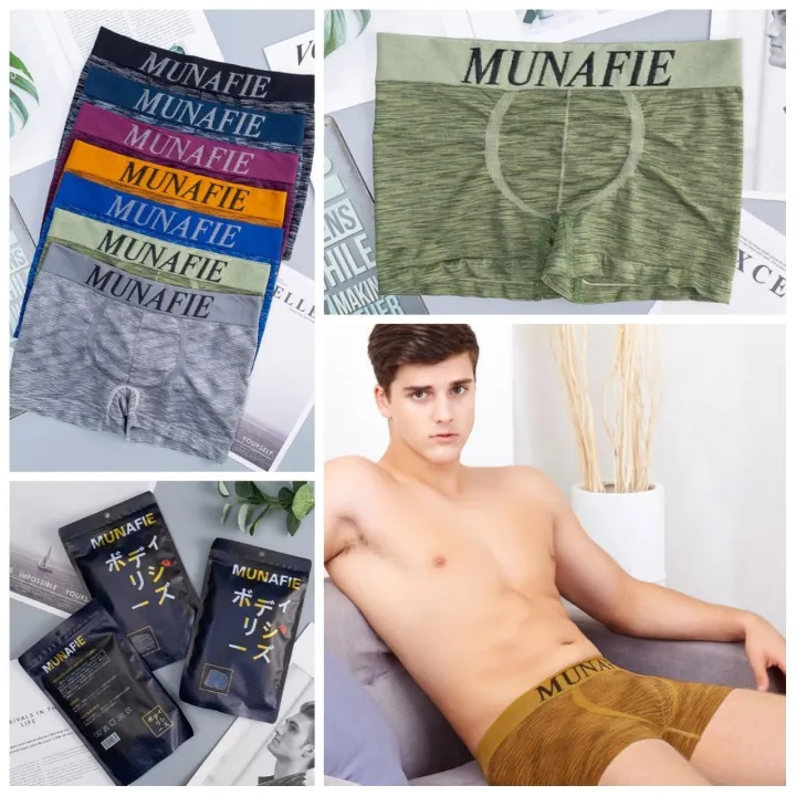 🌈 กางเกงในชาย TopDry Boxer รุ่นล่าสุด!! Munafie (ของแท้) แบรนด์ญี่ปุ่น ผ้านิ่ม ยืดหยุ่นสูง ใส่ ...