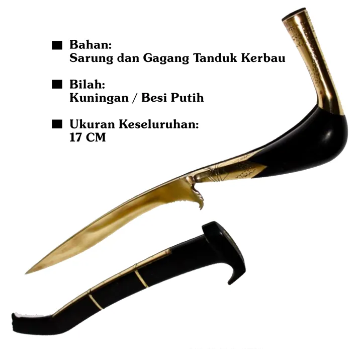 Rencong Aceh Ukuran 17 Cm | Lazada Indonesia