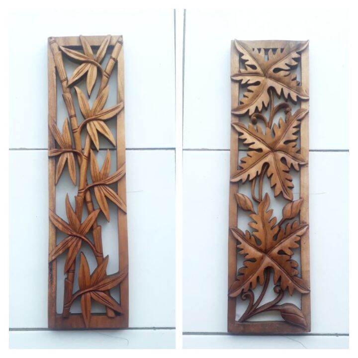 KAYU Bali Wood Carving Wall Display Size 50x10 cm Wall decor | Lazada PH