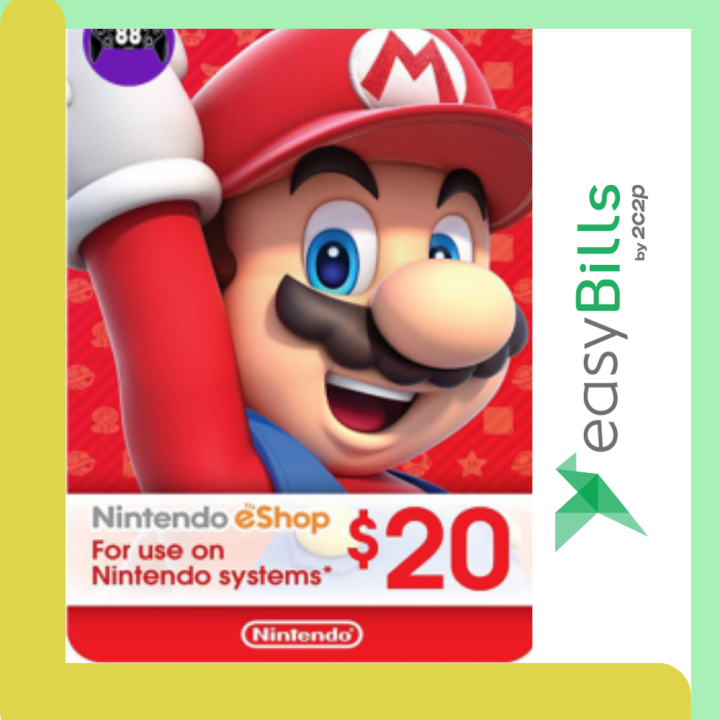 บัตรนินเทนโด้ Nintendo $20 Gift Card US | Lazada.co.th