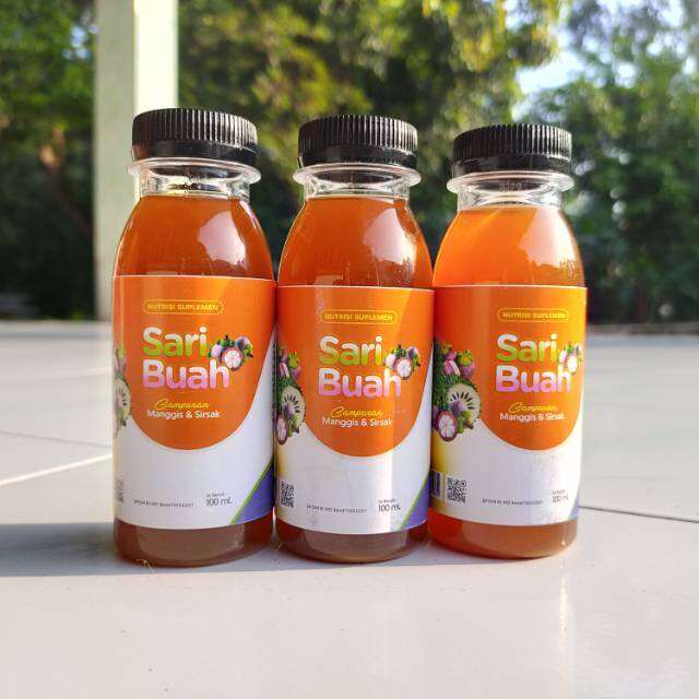 MINUMAN SARI BUAH PROBIOTIK BIOJANNA ASLI MANGGIS DAN SIRSAK @100ML ...