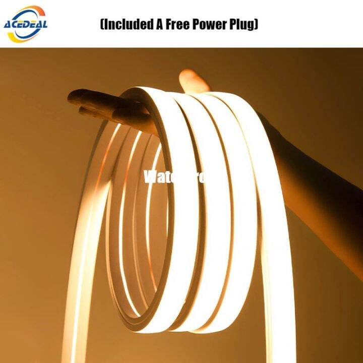 LED Strip Light waterproof Cuttable AC 220V flexible rope tube narrow ...