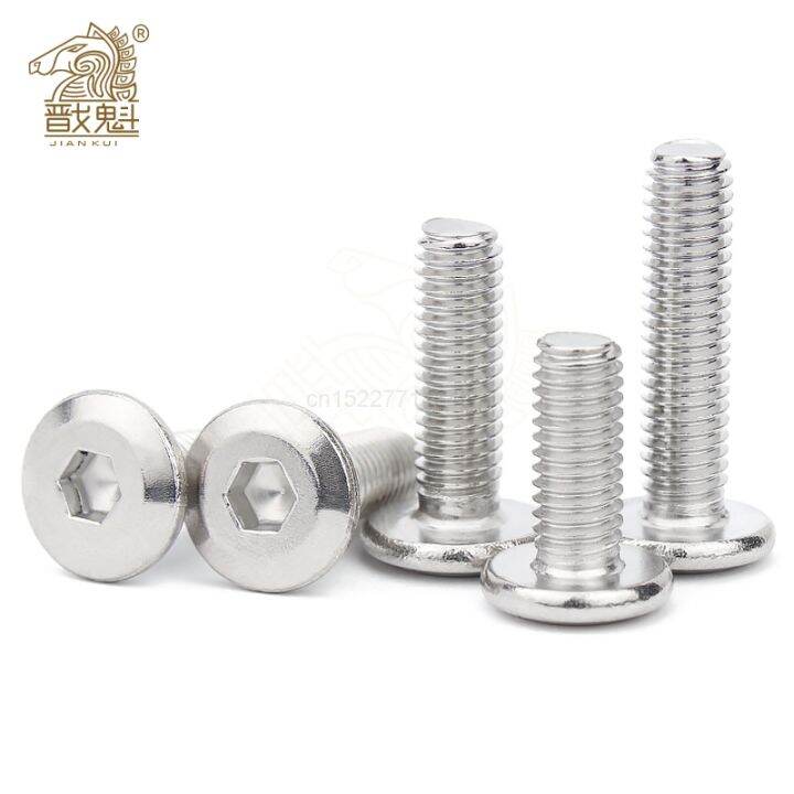 304 Stainless Steel Inner Hex Screws Flat Bevel Hexagon Socket Machine Screw Bolt Fastening Nail ...