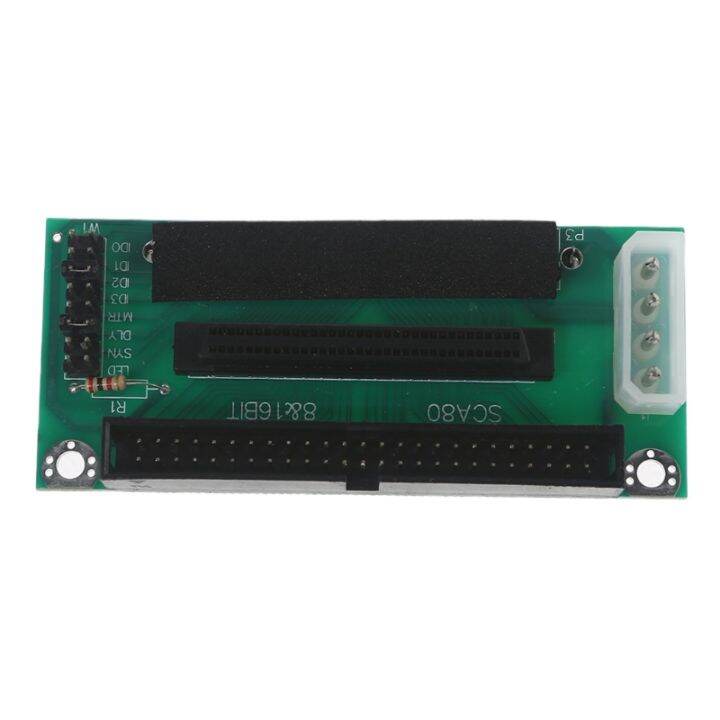 SCSI 80-pin, to 68-pin to 50-pin Adapter Card Transmit Data for Mini PC ...