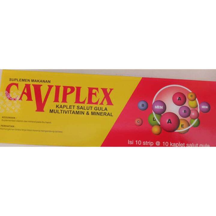 CAVIPLEX TAB | 1 strip isi 10 tab/ Vitamin / Multivitamin / Suplemen ...
