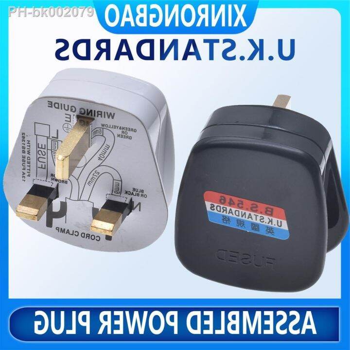 UK British mains plug 3 Pin 13A Plugs Grounded 250V 3 Pin fused BS1363 ...