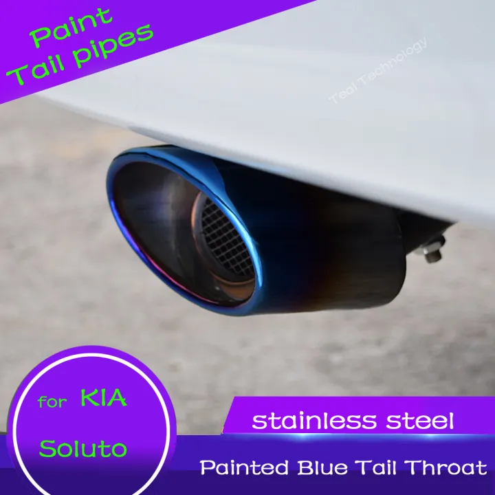 Auto Round Exhaust Muffler Tip for KIA Soluto Stainless Steel Pipe ...