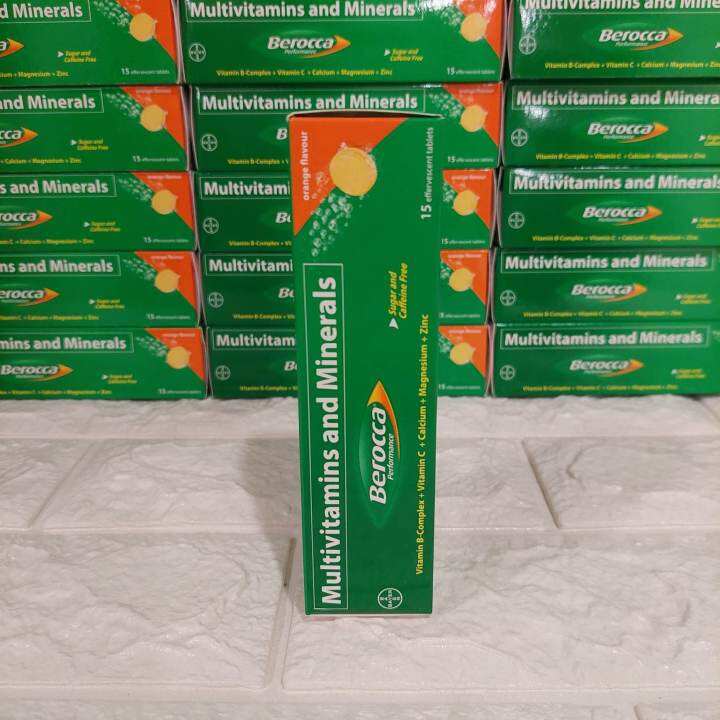 Berocca Performance Multivitamins and Mineral B-Complex Vitamin C ...