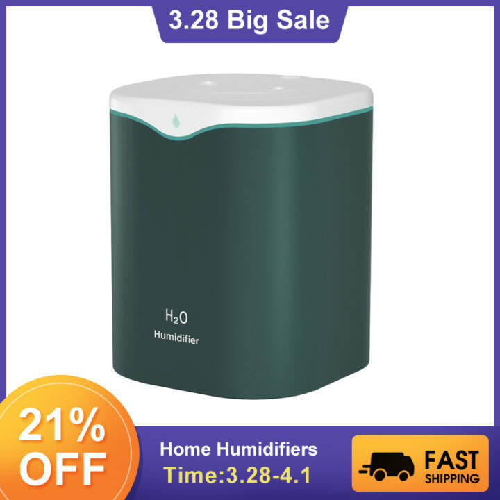 Air Humidifiers 2L Double Spray Home Humidifiers Portable with LED ...