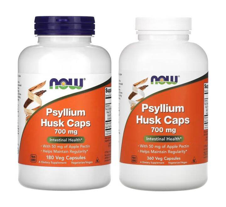 [PRE-ORDER] NOW FOODS PSYLLIUM HUSK CAPS 700 MG 180/360 VEG CAPS ...