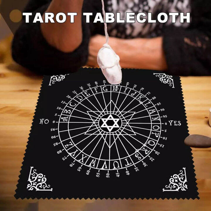 HGSDF Black Board Game Pendulum 30x30cm Altar Tarot Card Pad Tarot ...