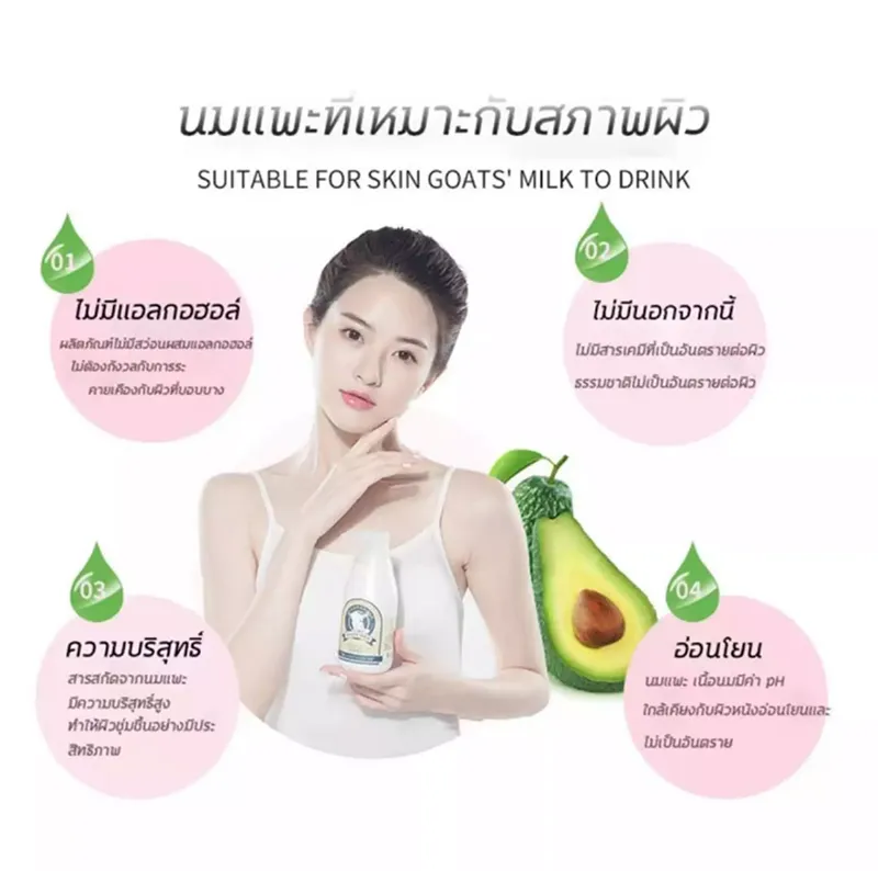 2- 3 วันการจัดส่งในประเทศไทย DETVFO ครีมบำรุงผิวกาย โลชั่นผิวขาว ครีมนมแพะ ให้ความชุ่มชื่น ช่วย ...