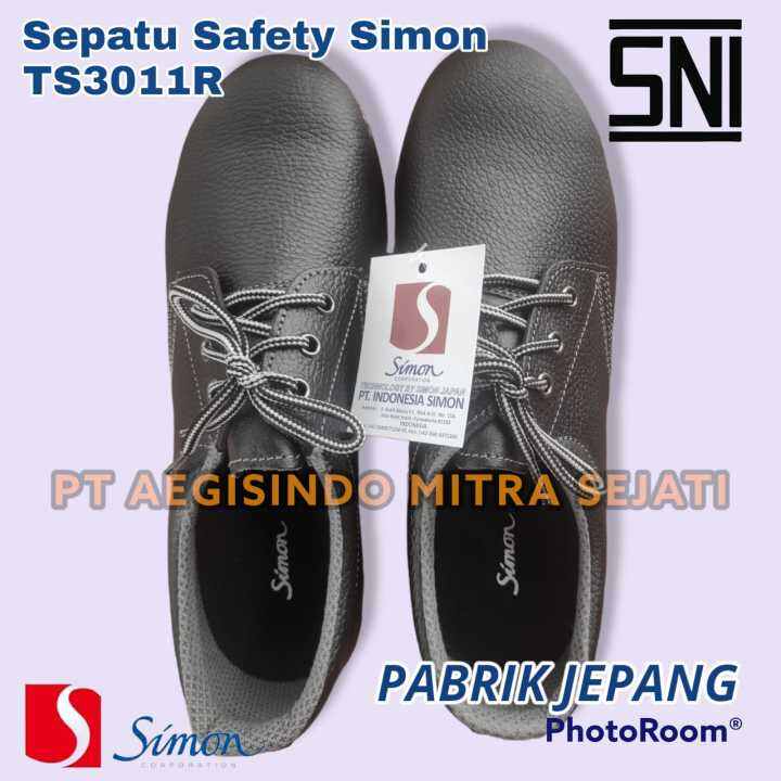 Sepatu Safety SIMON TS3011R Steel Toe Cap Safety Shoes Kulit Sapi ...