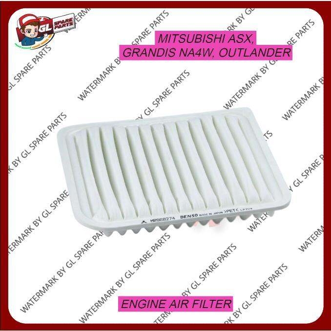 MITSUBISHI ASX,GRANDIS NA4W, OUTLANDER ENGINE AIR FILTER MR968274 | Lazada