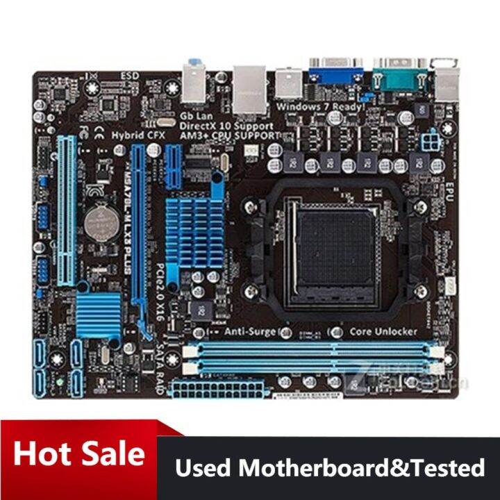 Used M5A78L-M LX3 PLUS Desktop Motherboard 760G 780L AM3 DDR3 16G ATX ...