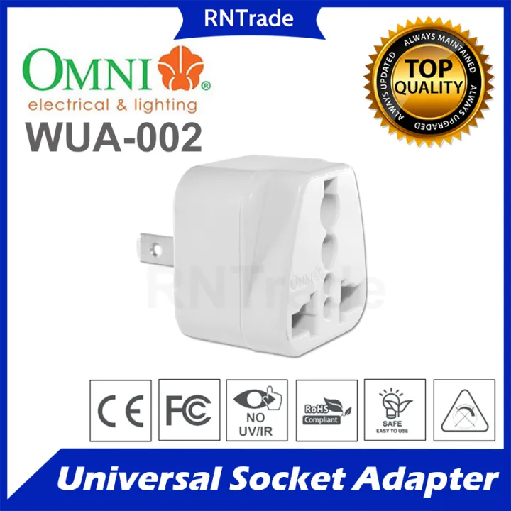 OMNI Universal Socket Adapter 10A 250V Model WUA-002 | Lazada PH