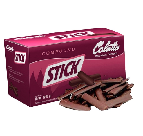 [1box] Colatta Stick 1,2kg Compound Chocolate Stick Cokelat 1200gr ...