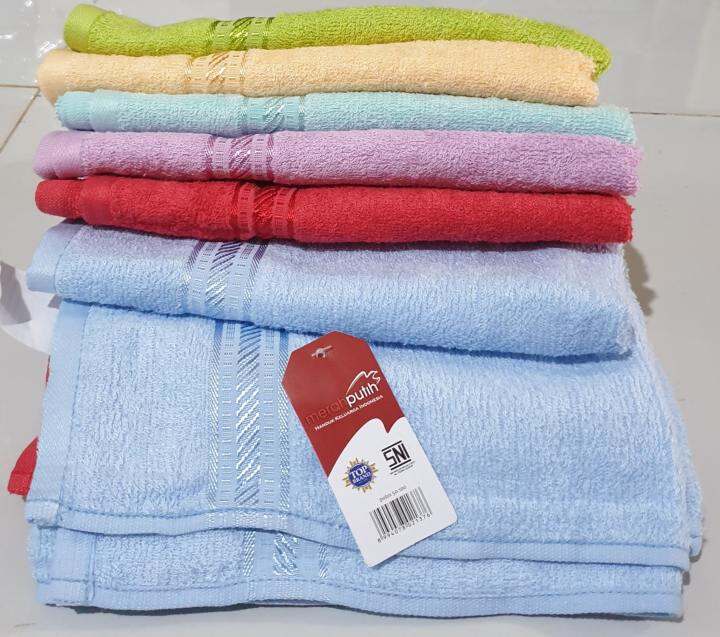 Handuk Merah Putih ukuran 50x100 cm (Sedang) | Lazada Indonesia