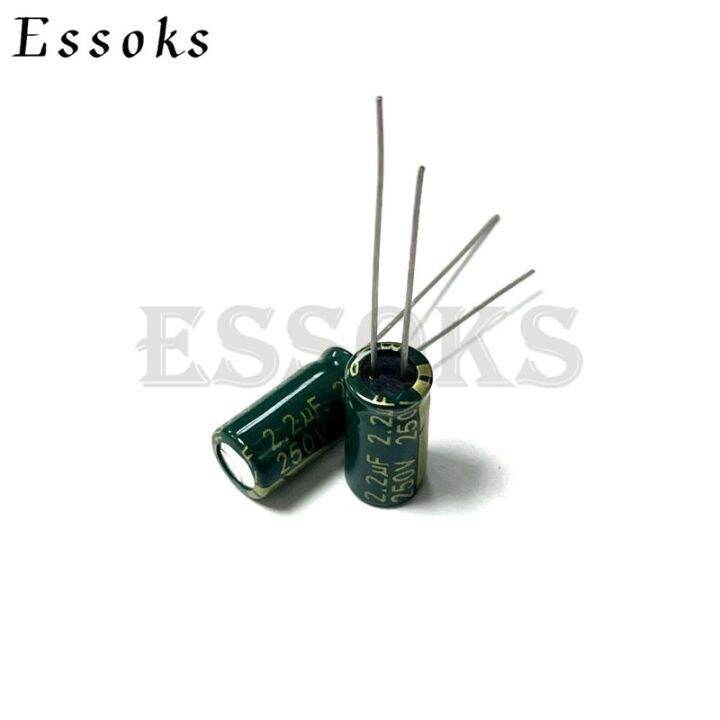 20pcs Electrolytic Capacitor 250V2.2UF 250V 2.2UF 6X12 mm High Frequency Low ESR Aluminum ...