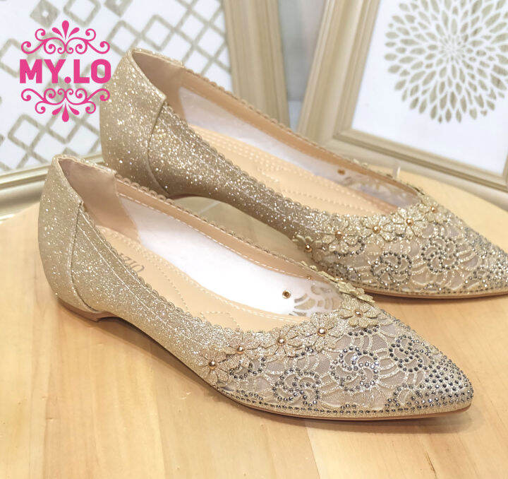 SANDAL PESTA HEEL WEDDING SELOP KEBAYA WANITA IMPORT | Lazada Indonesia