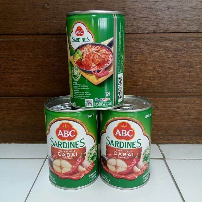 PROMO!!! Sarden ABC Tomat/Cabai/Extra Pedas Kaleng Besar 425 Gram ORDER ...