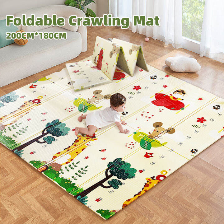 Large Double Sided Baby Crawling Pad Baby Play Mat Carpet Pad Foldable ...