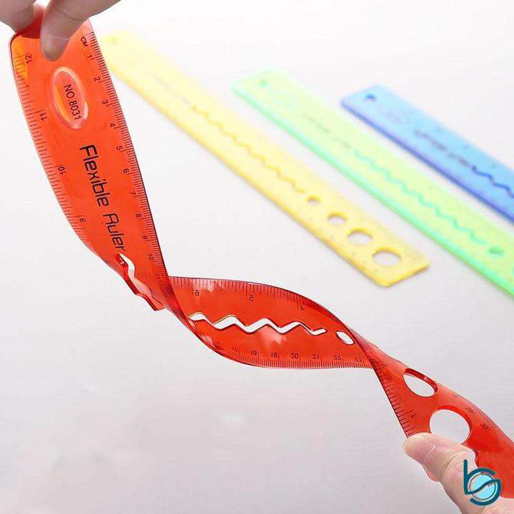 Penggaris Lentur 30 Cm Bisa Di Lipat Tidak Bisa Patah/Flexible Ruler 30 ...