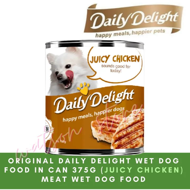 Original Daily Delight Wet Dog Food in Can 375G (Chicken) | Lazada PH