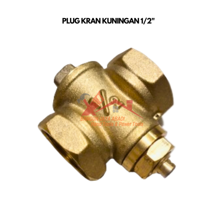Plug Valve Kuningan 1/2" Inch Plug Stop Kran Air Ball Valve Brass 1/2 ...
