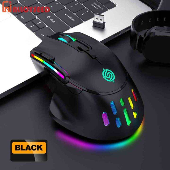 BM-520 Gaming RGB Mouse 10 Buttons Rechargeable Wireless Mouse 3200 DPI ...
