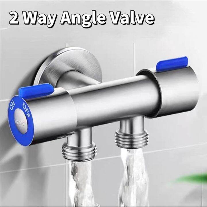 SUS304 1/2 Angle Valve One Into Two Out Three-way Control Multi ...