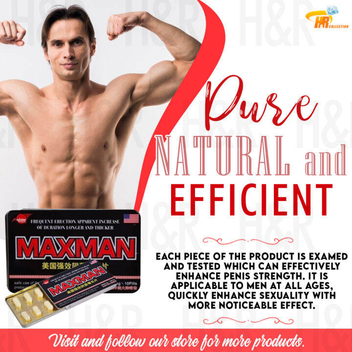 Original Maxxmen 10 pieces Tablet/Pills ( 2800mg ) Enhancer for men and ...