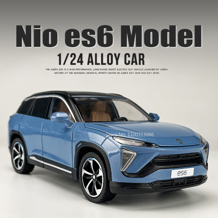1:24 NIO ES6 SUV ล้อแม็กรถยนต์รุ่น D Iecast โลหะของเล่นยานพาหนะรถยนต์ ...