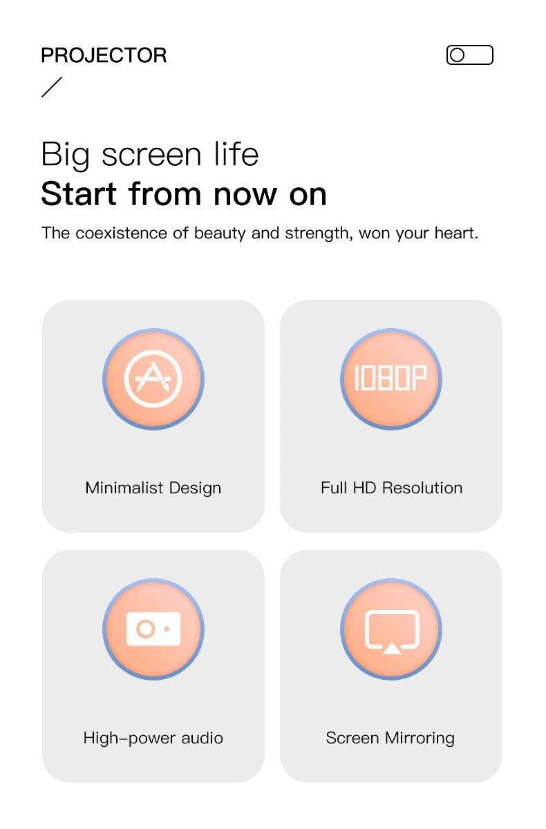 Rigal Projector RD882 Full HD Android9.0 WIFI And Multiscreen (2in1)1920x1080 เเท้ๆ สว่างสุด ...