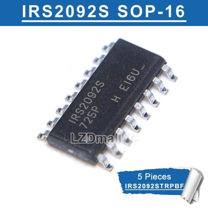 SOP16 IRS2092S ของแท้5ชิ้น IRS 2092 S IRS2092SPBF IRS2092 SOP-16 SMD Class D ชิป IC เครื่องขยาย ...