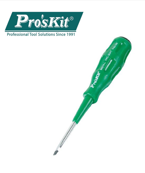 Pro'sKit 89407A Pro-Soft S/D (-6.0x100mm) Precision Slotted Screwdriver ...
